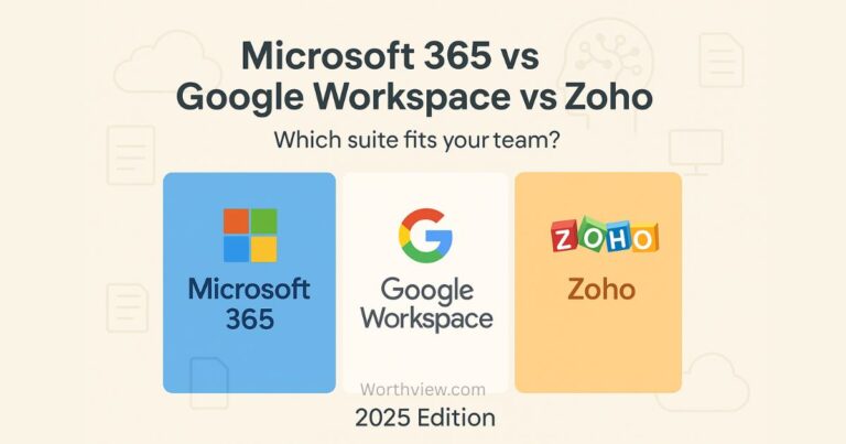 Microsoft 365 vs Google Workspace vs Zoho One - 2025 Version - WorthvieW