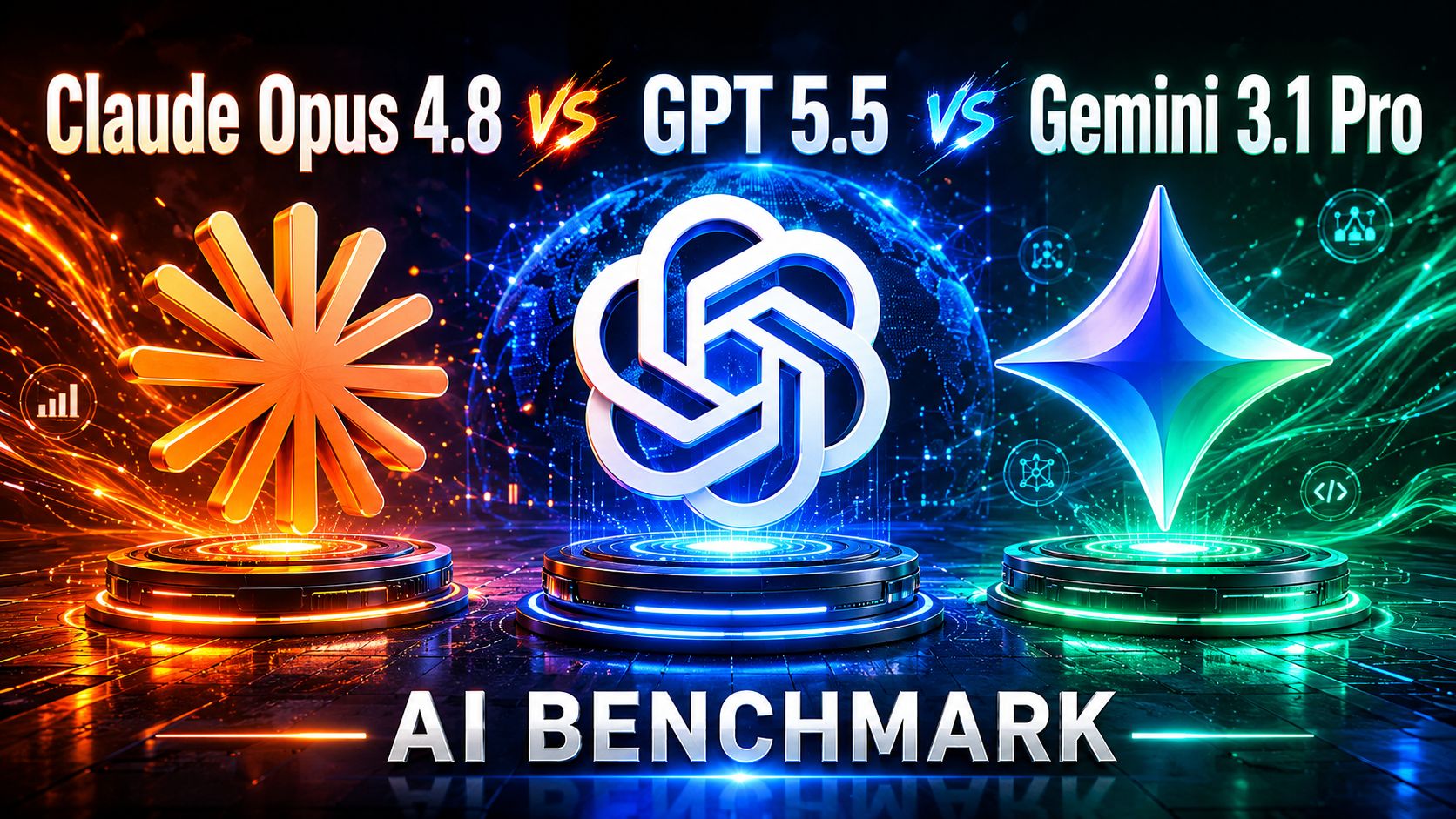 Benchmark Battle: Claude Opus 4.8 vs GPT-5.5 vs Gemini 3.1 Pro — Who ...